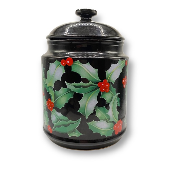Holiday | Vintage Cookie Jar Canister Dunoon Stoneware Christmas ...